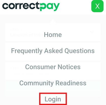 How do I login on the App? – CorrectPay